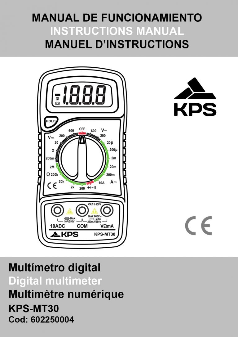 Manuales de instrucciones. Instrumentación de medida – MGL Iberia