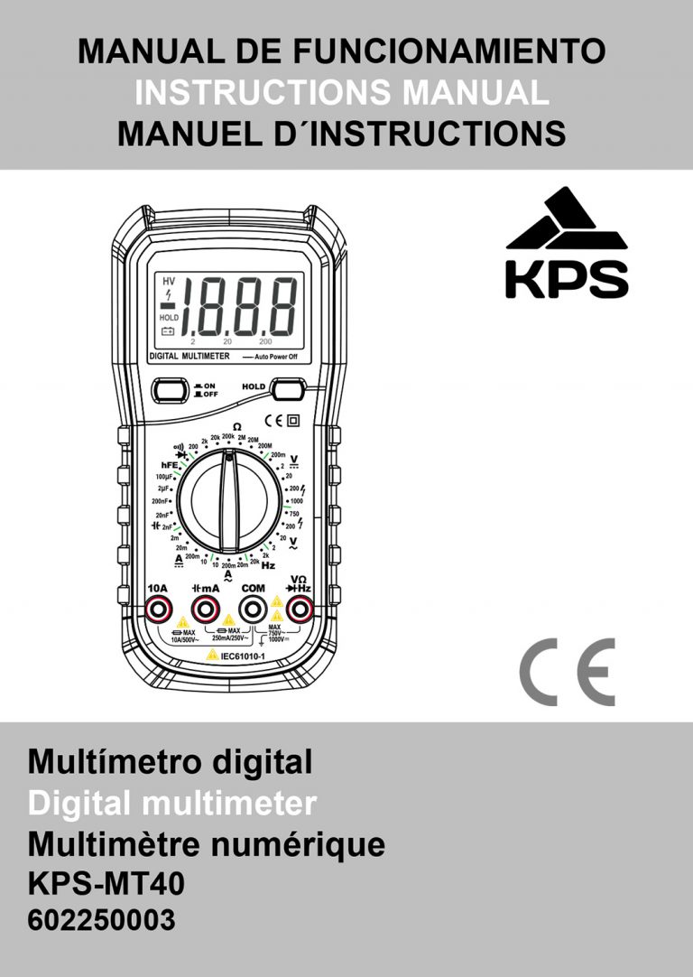 Manuales de instrucciones. Instrumentación de medida – MGL Iberia